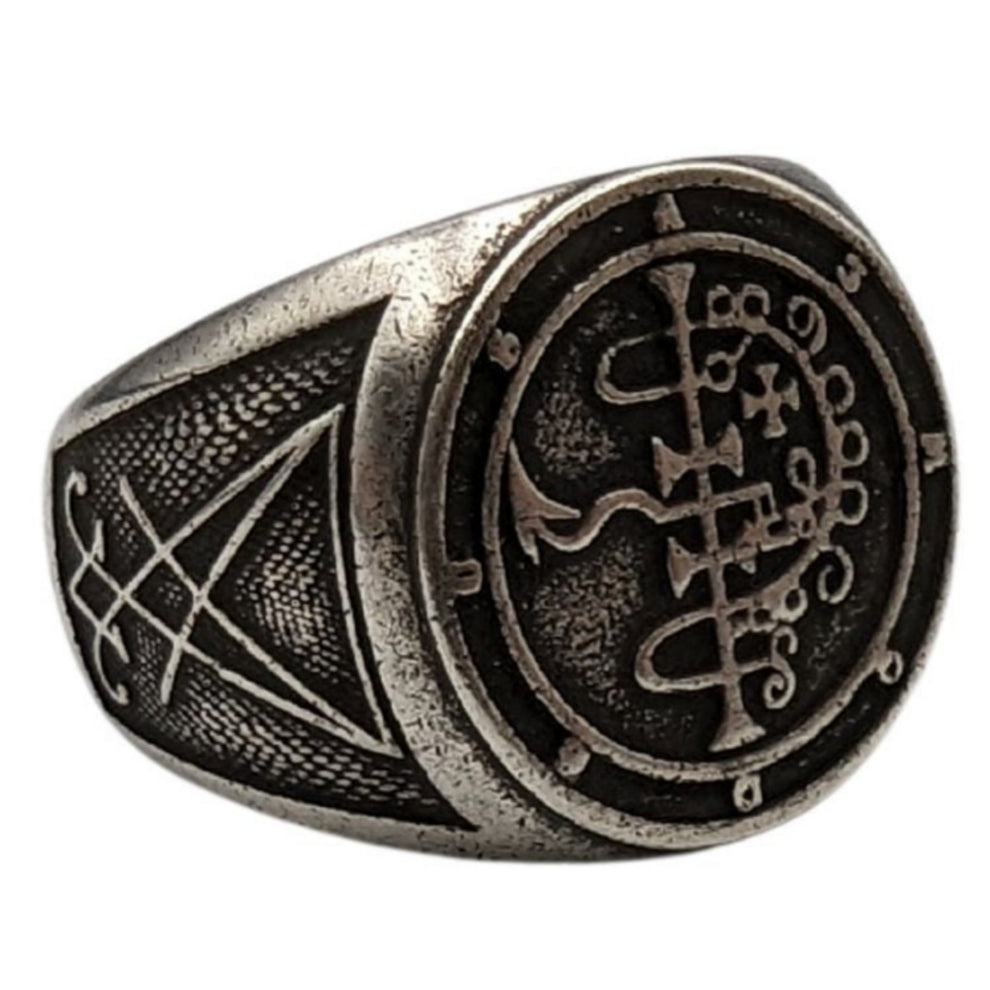 Asmodeus sigil demon ring goetia occult gothic jewelry – WikkedKnot jewelry