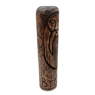 Bragi wooden statue norse mythology decor pagan altar – WikkedKnot jewelry