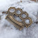 Custom metal Brass knuckles beard comb – WikkedKnot jewelry