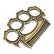 Custom metal Brass knuckles beard comb – WikkedKnot jewelry