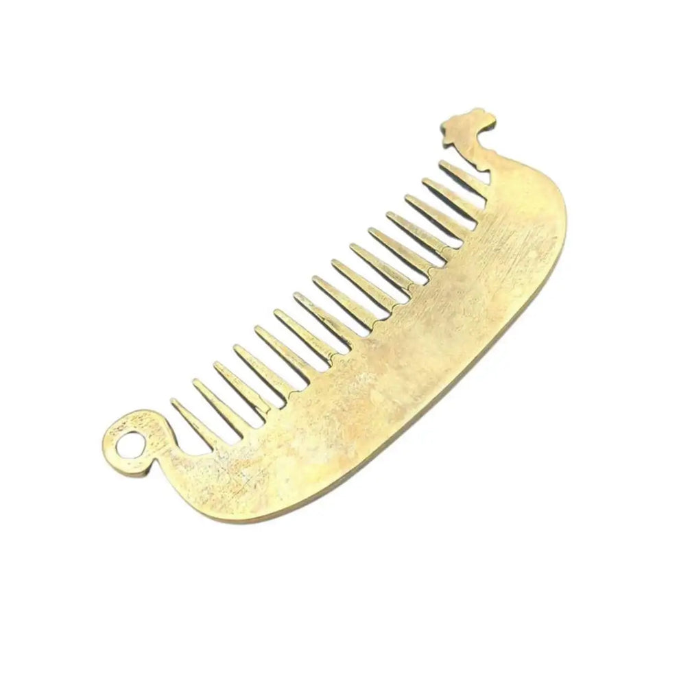 Viking Drakkar beard metal comb care & beauty – WikkedKnot jewelry
