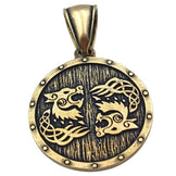 Tyr rune Viking shield pendant | Norse necklace – WikkedKnot jewelry