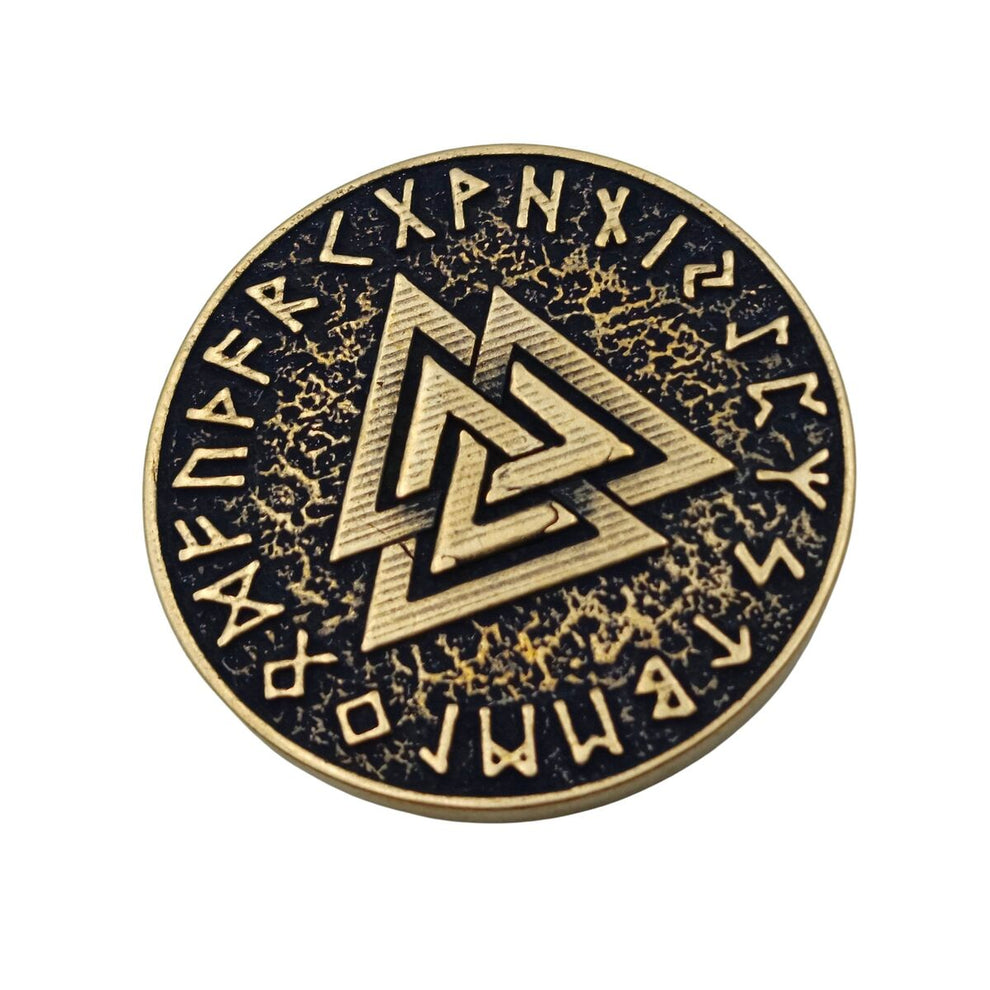 Yggdrasil tree of life Valknut custom EDC magic viking coin ...